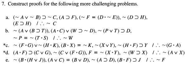 7. Construct proofs for the following more | Chegg.com