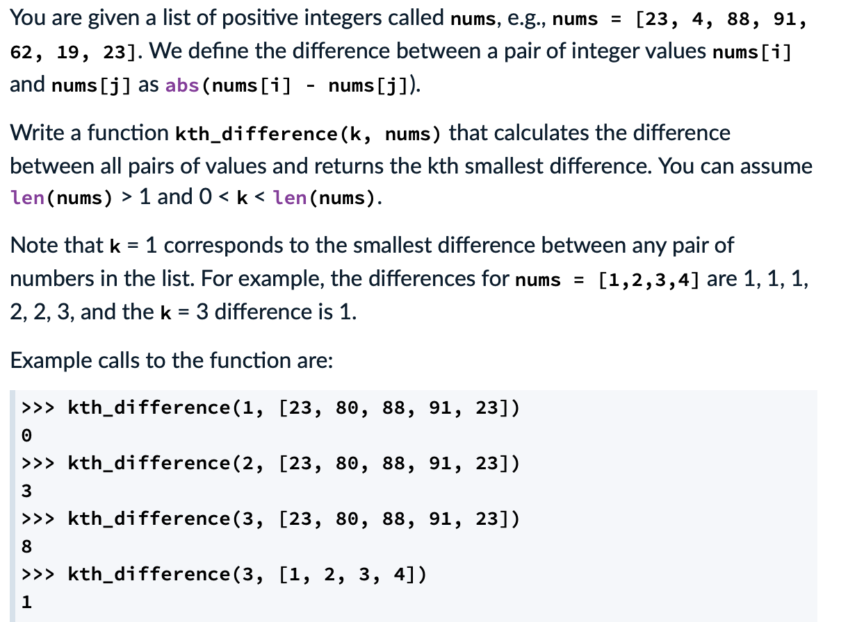 Solved You are given a list of positive integers called | Chegg.com
