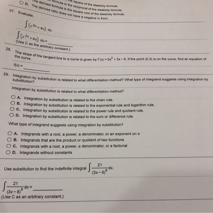 Solved formula is the lé square of the elasticity formula. | Chegg.com