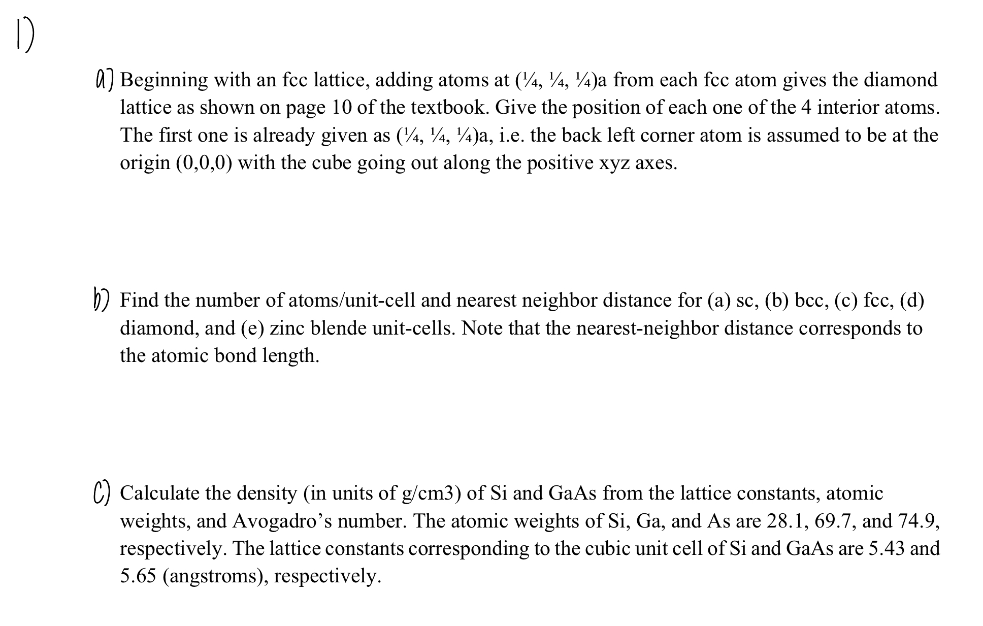 Solved answer all parts please | Chegg.com