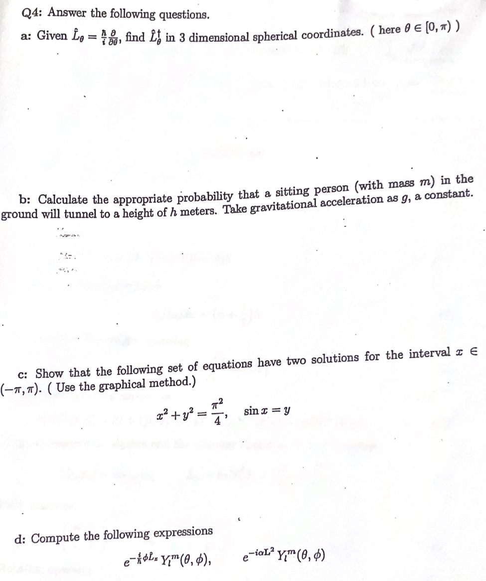 Q4: Answer the following questions.a: Given | Chegg.com