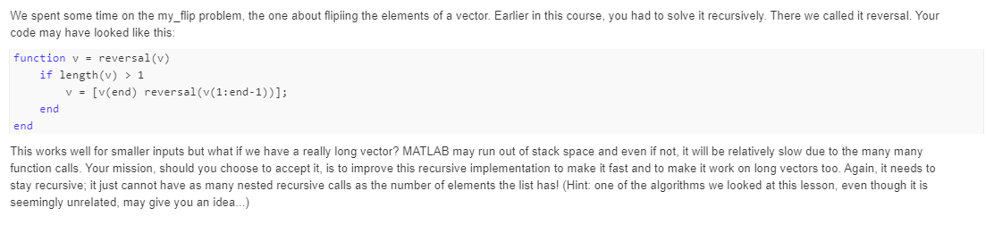 Solved Matlab How can i improve this function if code to | Chegg.com