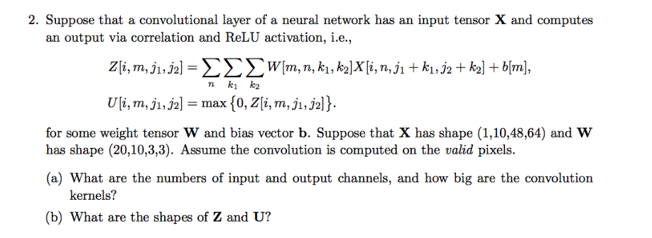Suppose that a convolutional layer of a neural | Chegg.com