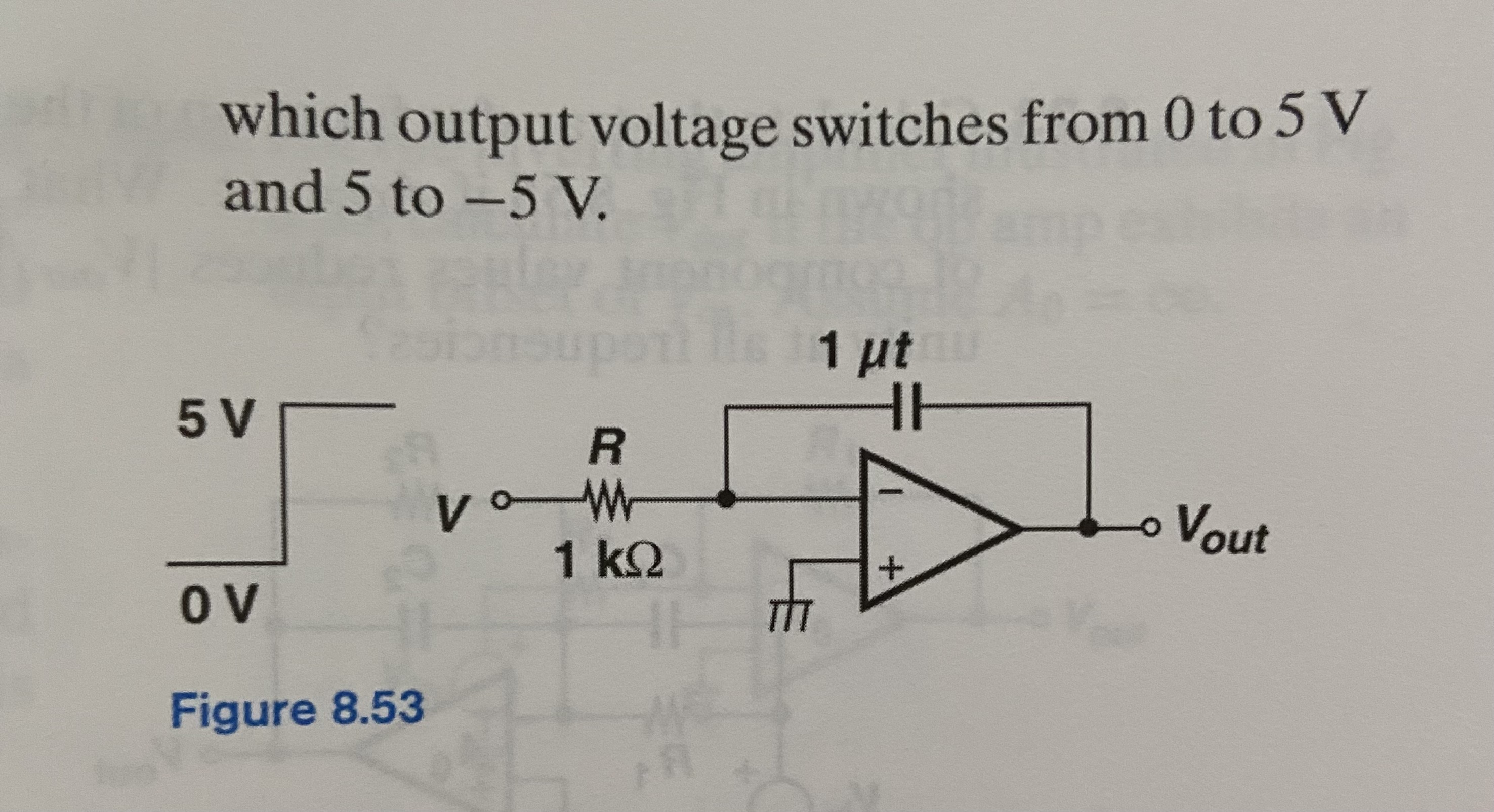 Solved 8.16. For the circuit shown in Fig. 8.53, the output | Chegg.com