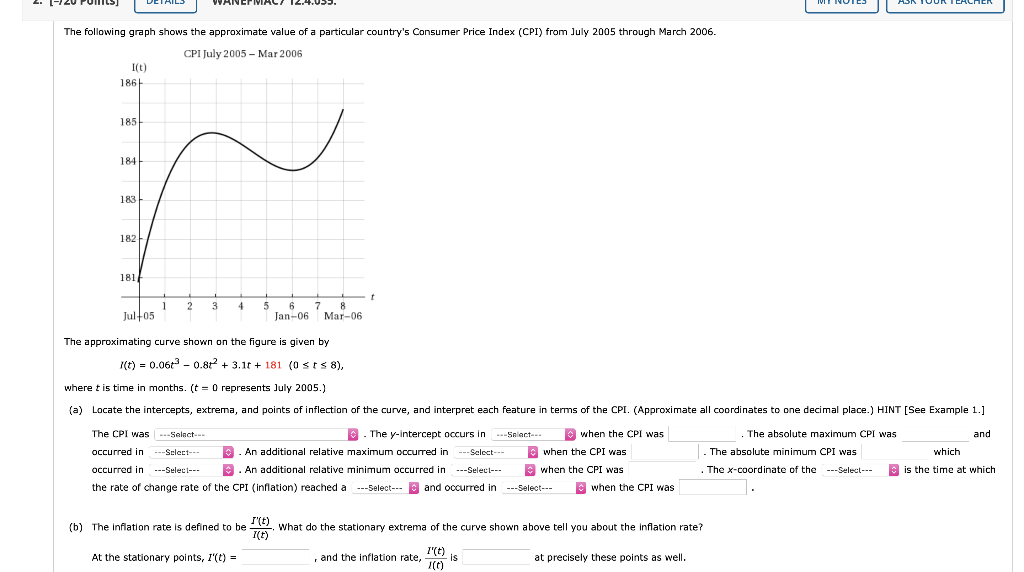 Solved VANERIAL 14.4.193. The following graph shows the | Chegg.com