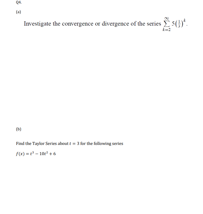 Solved Q1. Show that the sequence {n2+13−4n2}n=1∞ is | Chegg.com