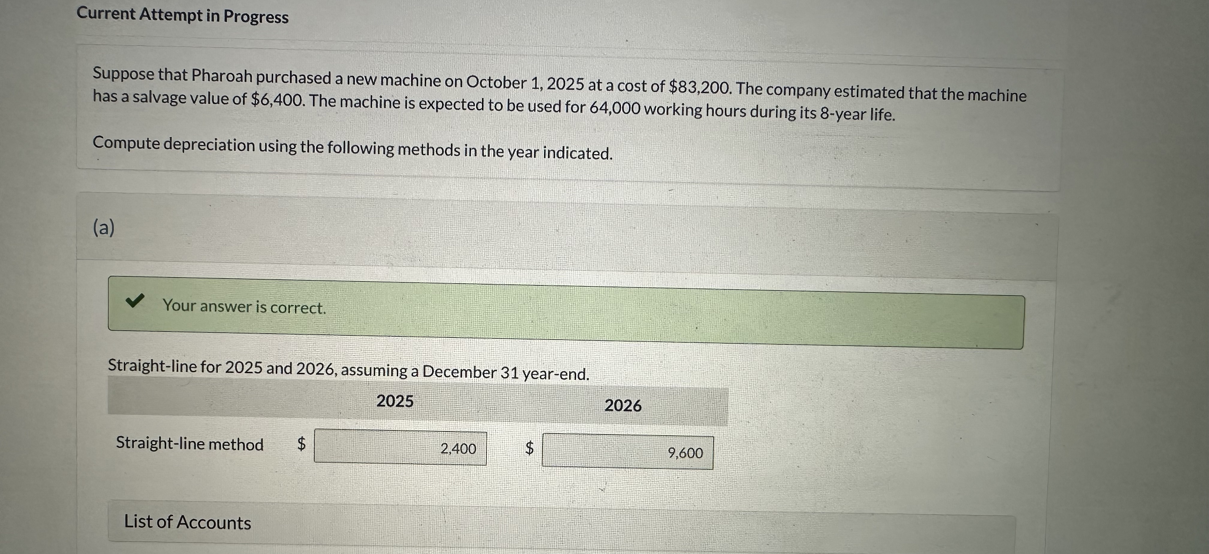 Solved Suppose that Pharoah purchased a new machine on | Chegg.com