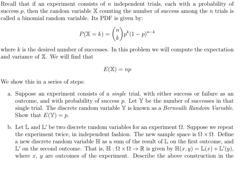 Recall that if an experiment consists of n | Chegg.com