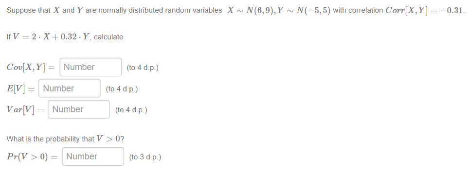 Solved Suppose that X and Y are normally distributed random | Chegg.com