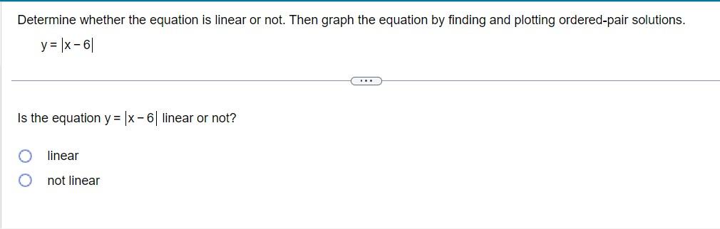 Solved Determine whether the equation is linear or not. Then | Chegg.com