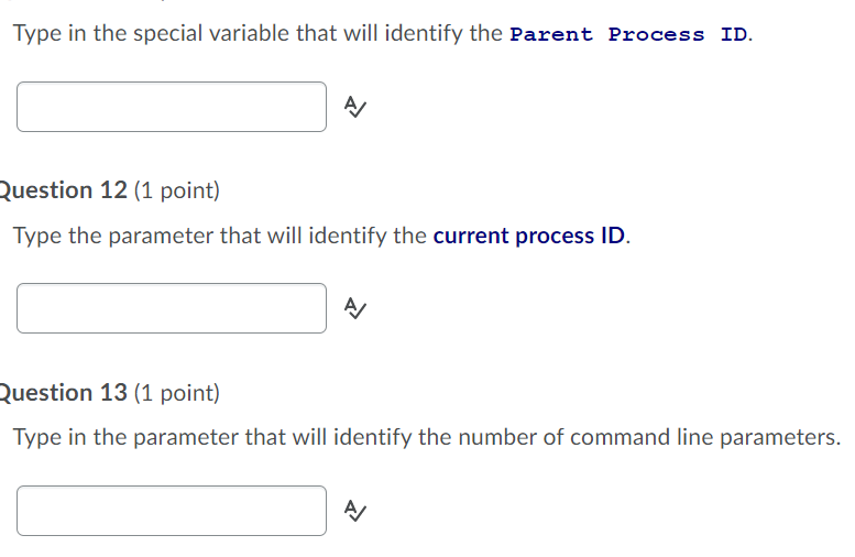 Solved Type in the special variable that will identify the | Chegg.com