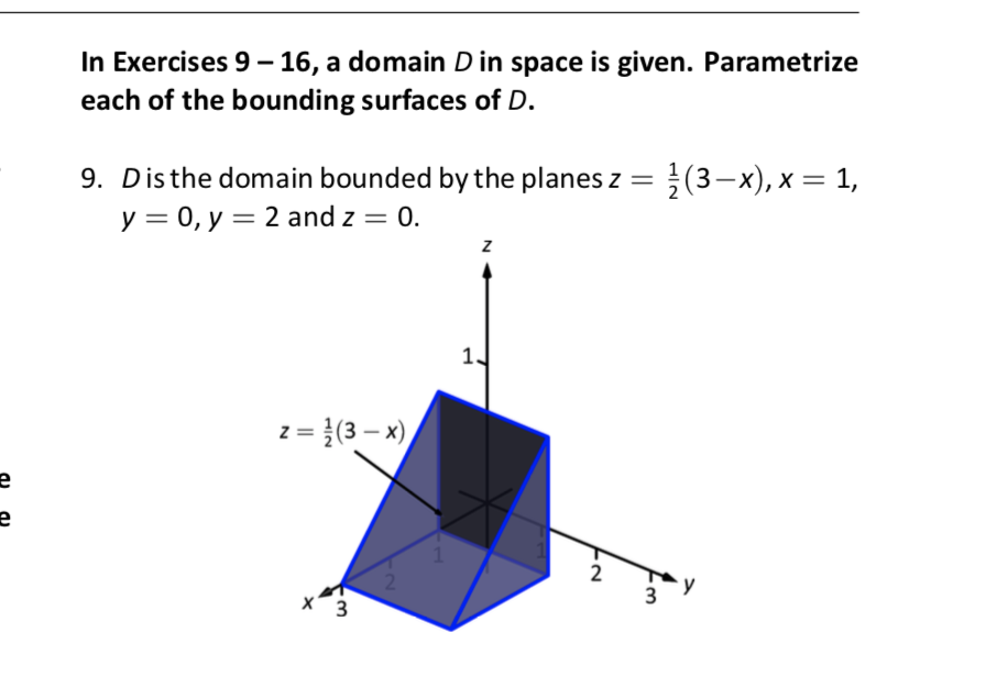 Solved In Exercises 9-16, a domain D in space is given. | Chegg.com