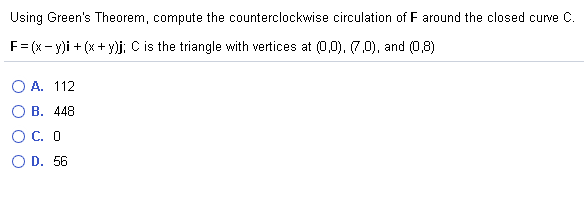 Solved Using Green's Theorem, compute the counterclockwise | Chegg.com