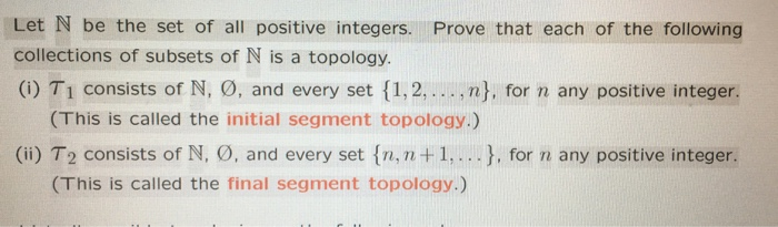 Solved Let N be the set of all positive integers. Prove that | Chegg.com