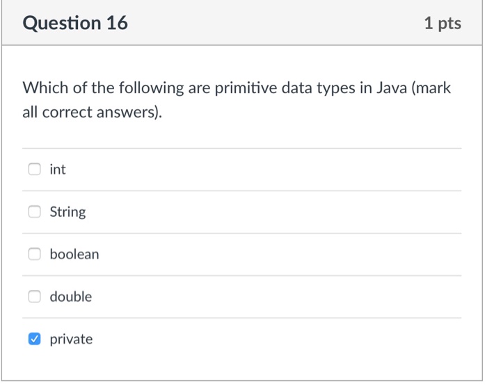 Solved Question 1 1 pts Which of the following statements | Chegg.com