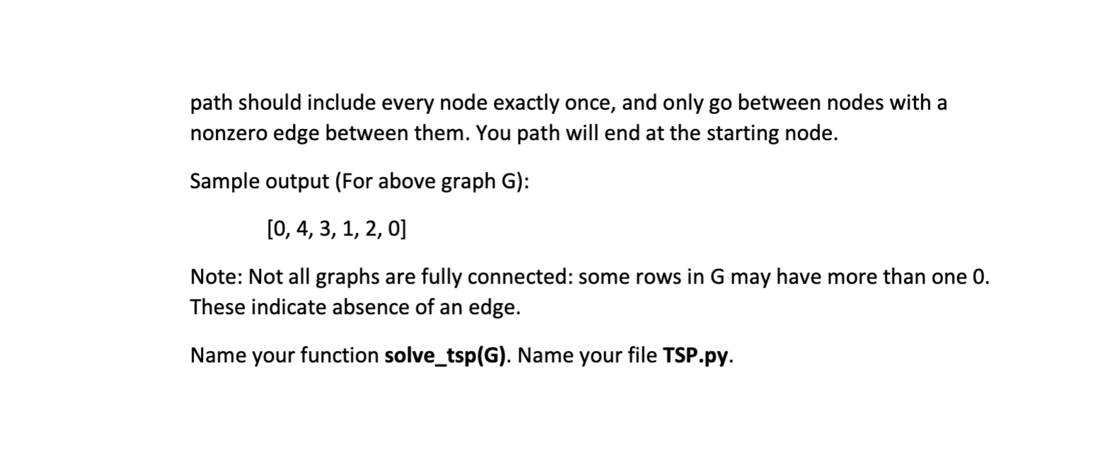 d. Implement Travelling Salesman Problem using the | Chegg.com