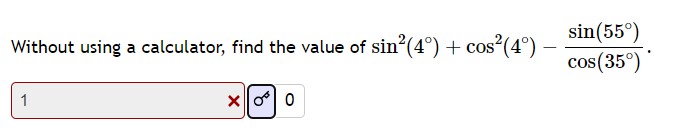 Solved Without using a calculator, find the value of | Chegg.com