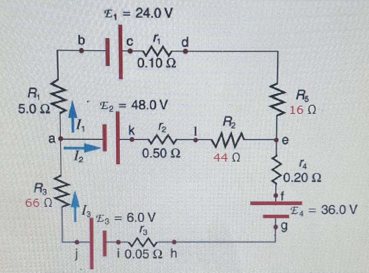 Solved Find The Currents In A Flowing In The Circuit In