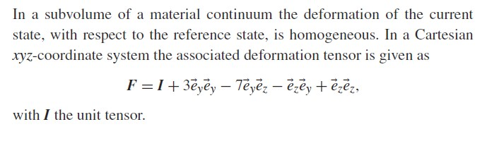 In a subvolume of a material continuum the | Chegg.com
