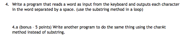 Solved 4. Write a program that reads a word as input from | Chegg.com