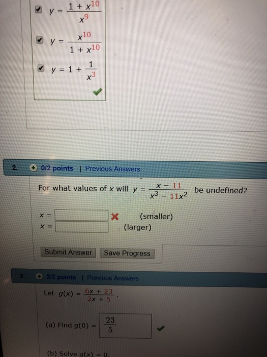 Solved 10 1 + X 10 10 1 + X 2 0/2 points | Previous Answers | Chegg.com
