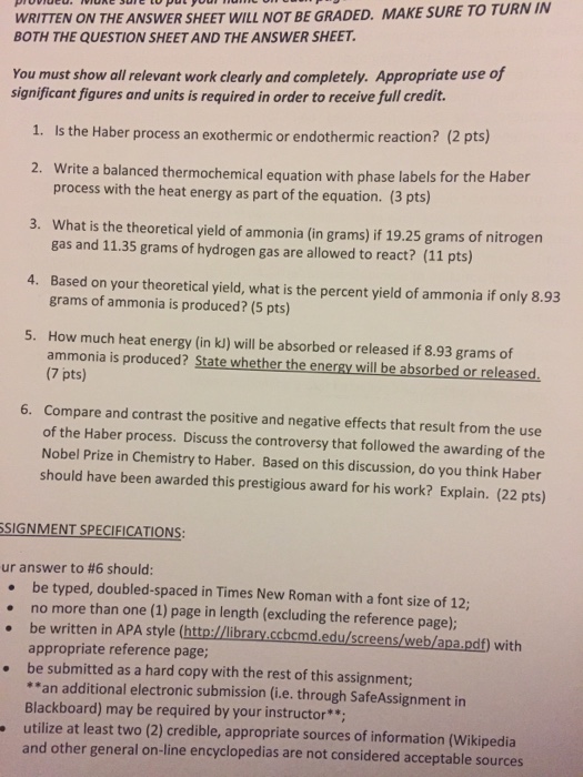 Solved You must show all relevant work clearly and | Chegg.com