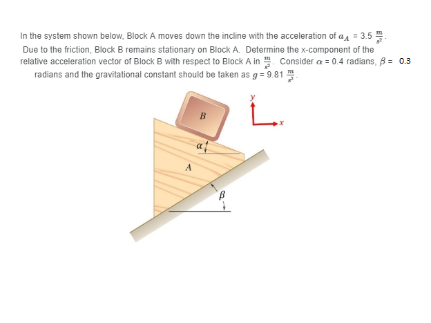 Solved In the system shown below, Block A moves down the | Chegg.com