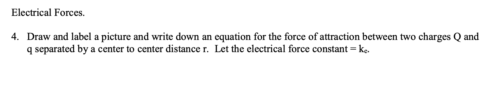 Gravity and Electricity worksheet Gravitational | Chegg.com