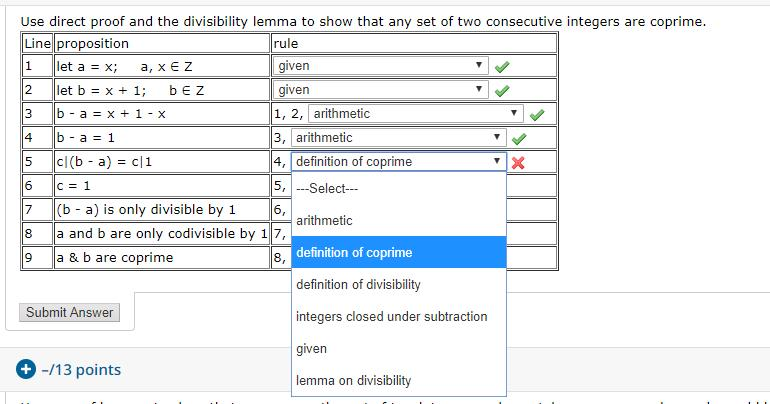 Solved Use direct proof and the divisibility lemma to show | Chegg.com