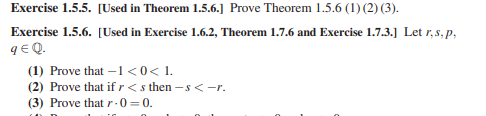 Solved Exercise 1.5.5. [Used in Theorem 1.5.6.) Prove | Chegg.com