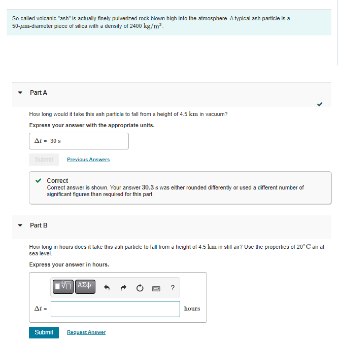 Solved So-called volcanic "ash" is actually finely | Chegg.com