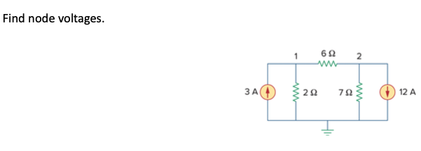 Solved Find node voltages.Find node voltages.Calculate I. | Chegg.com