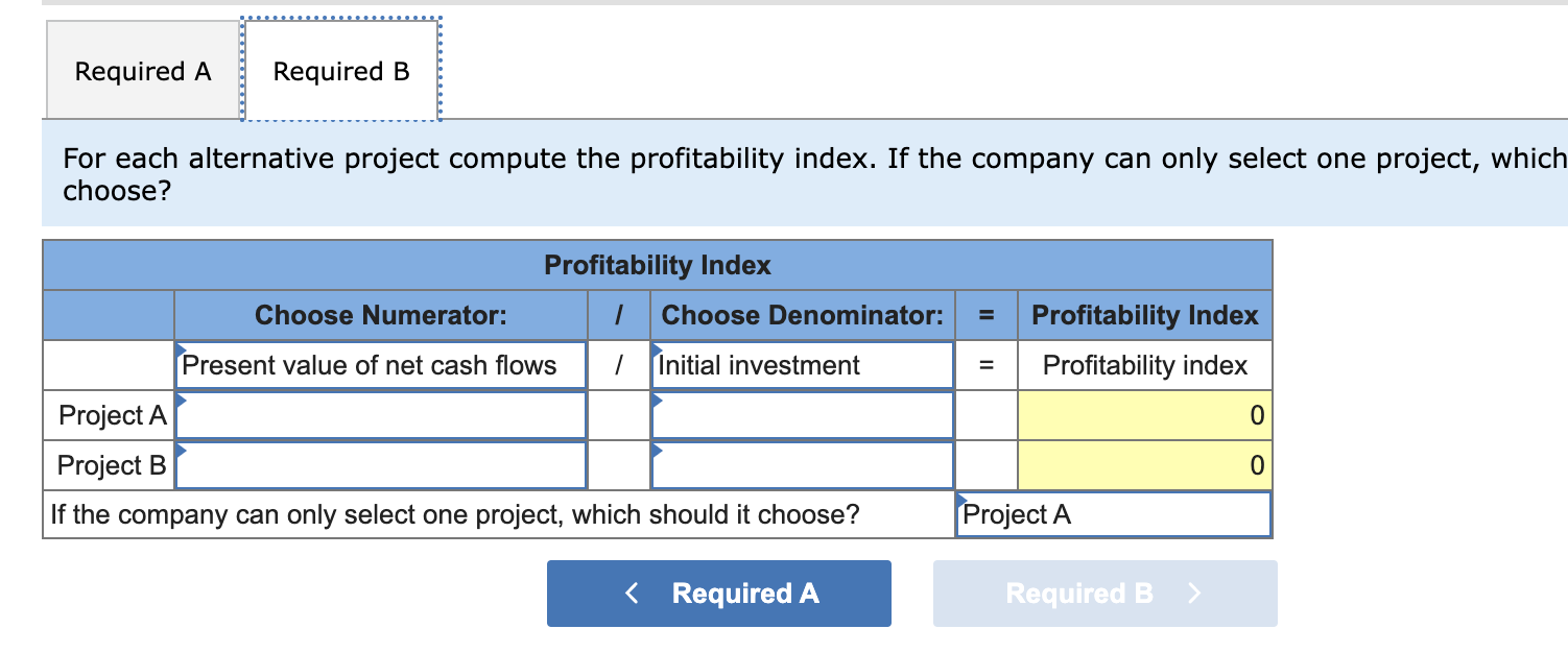Solved Exercise 24-10 NPV and profitability index LO P3 | Chegg.com