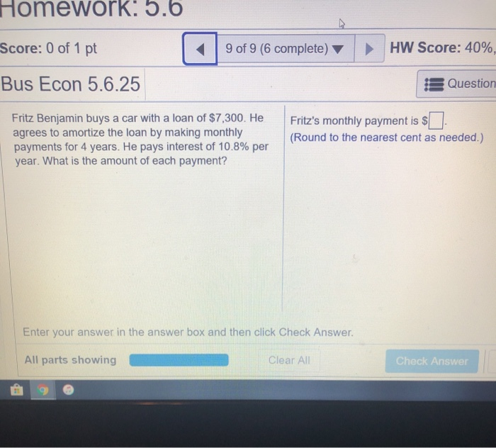 Solved Homework 5 6 Score 0 Of 1 Pt Bus Econ 5 6 25 9 Of