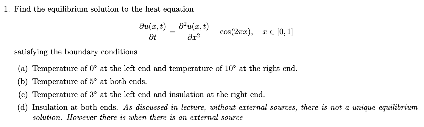 Heat Equation With External Source - Tessshebaylo