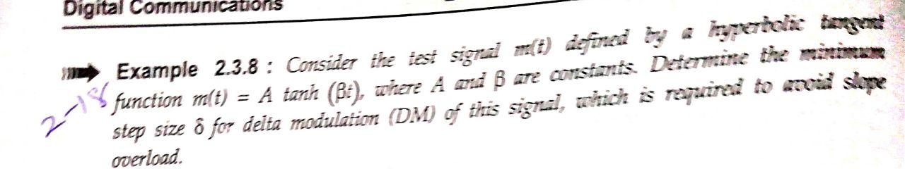 Solved Digital Communications Example 2.3.8 : Consider ihe | Chegg.com