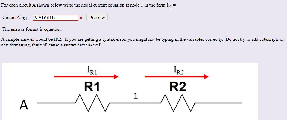 Solved For each circuit A shown below write the nodal | Chegg.com
