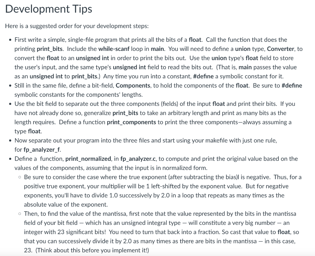 Solved representations of floating-point numbers of both | Chegg.com