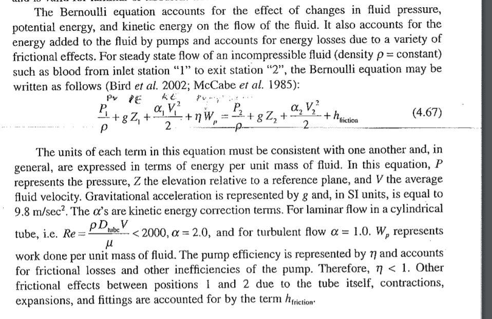 Solved Problem 5. Bernoulli Equation Problem from Fournier | Chegg.com