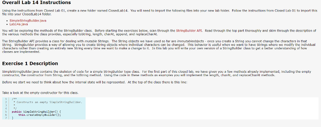 Overall Lab 14 Instructions Using the instructions | Chegg.com