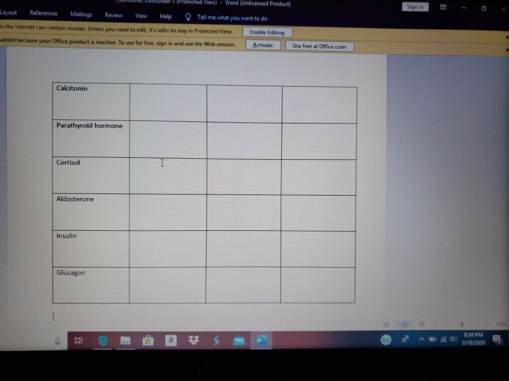 Solved Design Layout References Mailings Review View Help