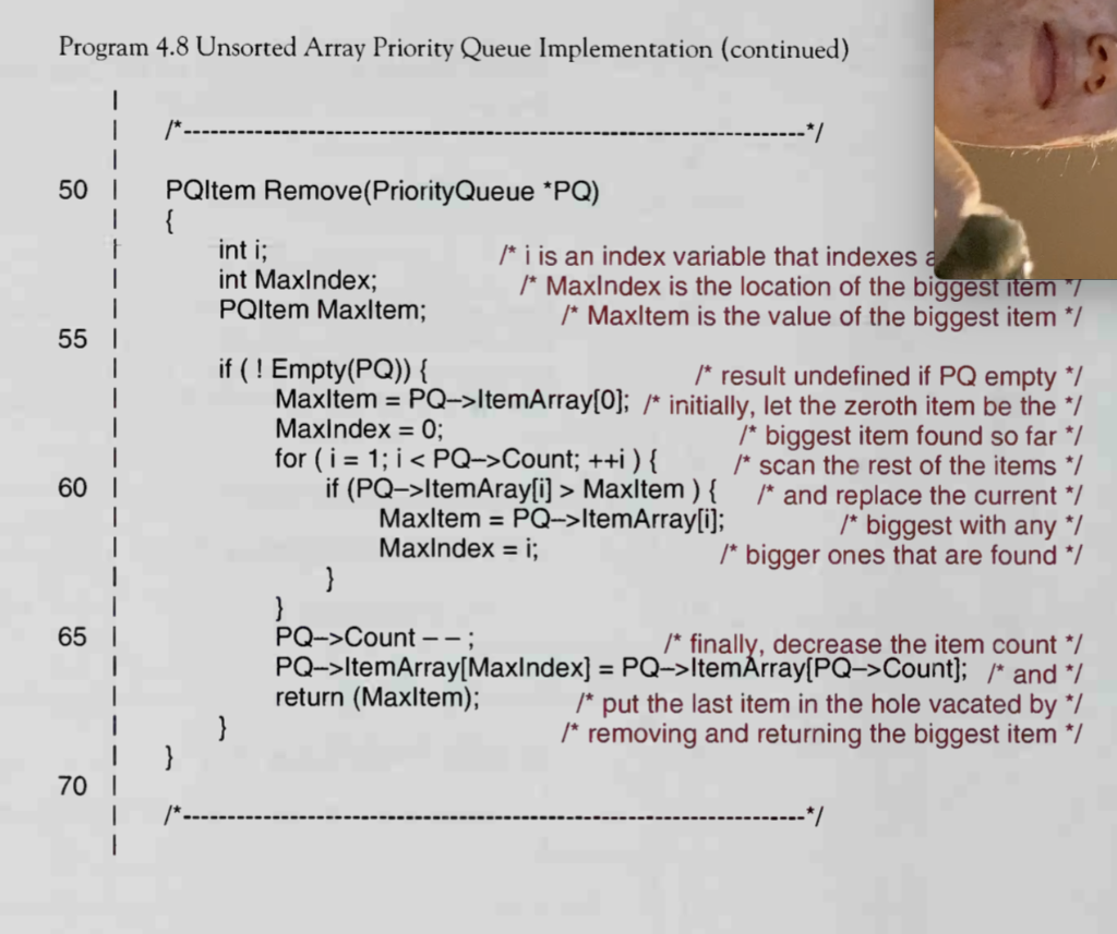Solved 2. Why is PQ->Count decremented (on line 65 of | Chegg.com