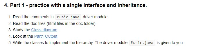 Solved 4. Part 1 - practice with a single interface and | Chegg.com