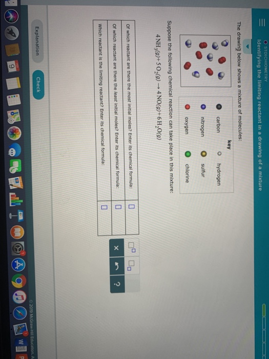 Solved Identifying the limiting reactant in a drawing of a | Chegg.com