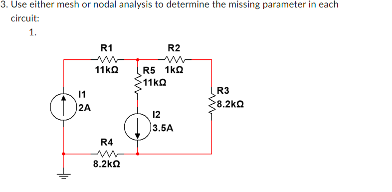 Solved 3 Use Either Mesh Or Nodal Analysis To Determine The