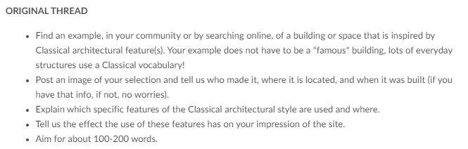 Solved ORIGINAL THREAD • Find an example, in your community | Chegg.com