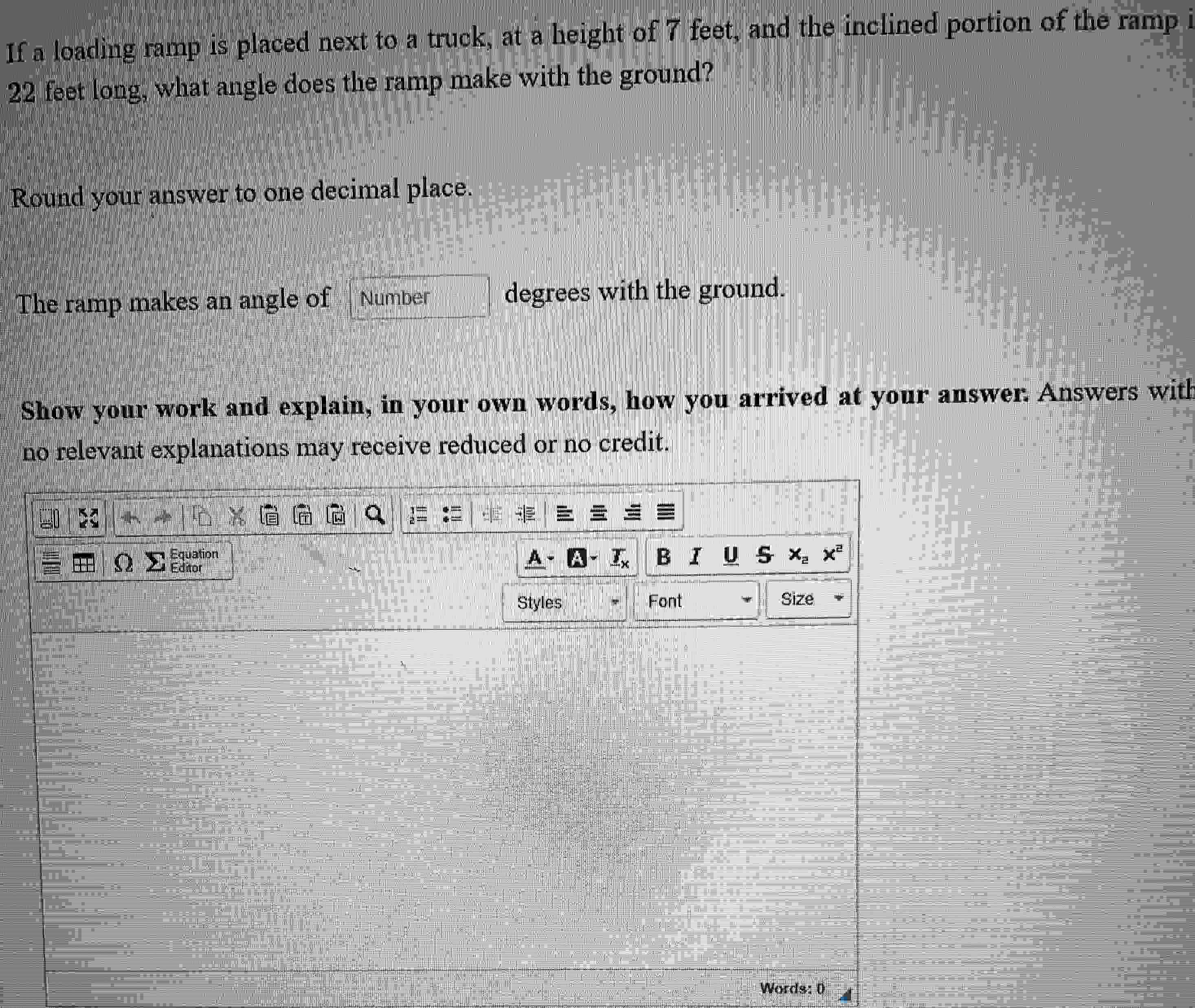 Solved If a loading ramp is placed next to a truck, at a | Chegg.com