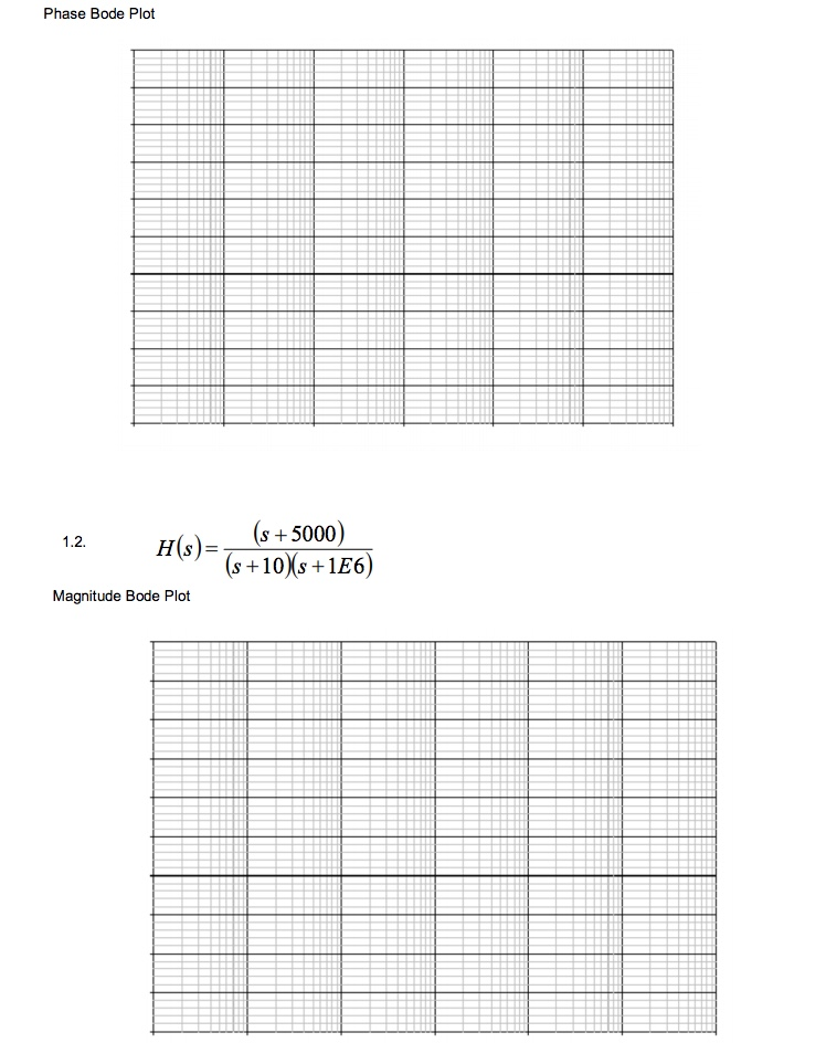 Solved Problem 1) Sketching Bode Plots Sketch the 'ideal | Chegg.com Solved Problem 1) Sketching Bode Plots Sketch the 'ideal | Chegg.com