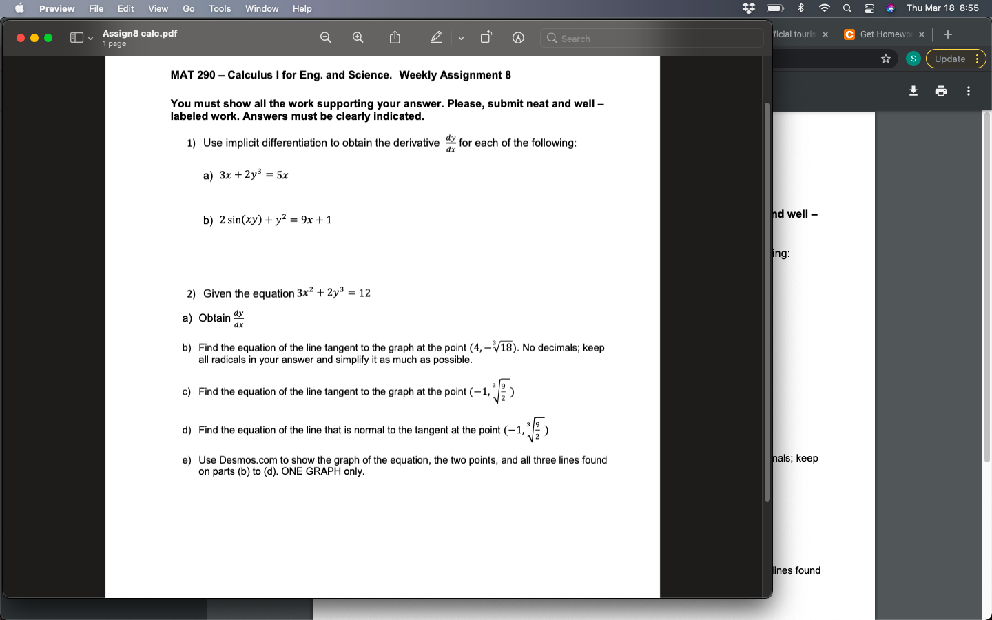 Solved Preview File Edit View Go Tools Window Help Thu Mar | Chegg.com