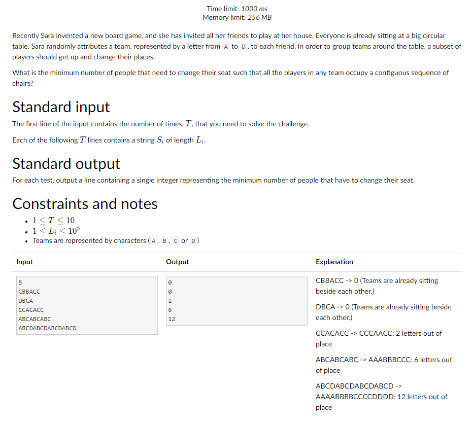 Solved Time limit: 1000 ms Memory limit: 256 MB Recently | Chegg.com